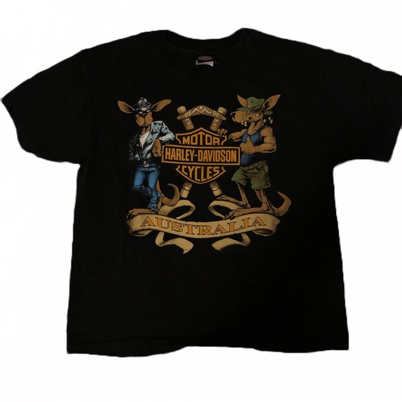 Harley-Davidson | Shirts | Vintage 993 Australia Kangaroo Harley ...